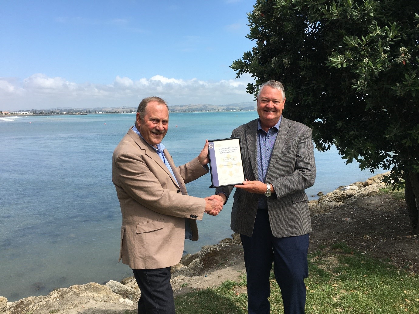 Ken Gilligan MNZM awarded Life Membership Certificate, on the Shore at ...